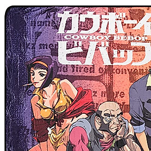 Cowboy Bebop Fleece Throw Blanket - Cowboy Bebop Sessions Anime - Spike Spiegel, Faye Valentine, Edward Wong, Vicious Throw Blanket,One Size