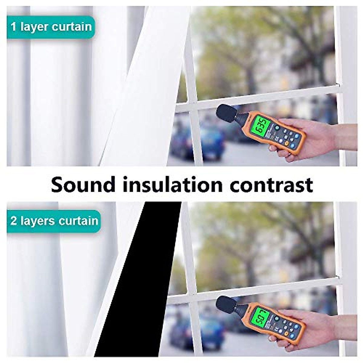 NICETOWN 100% Blackout Window Curtain Panels, Heat and Full Light Blocking Drapes with Black Liner for Nursery, 84 Inches Drop Thermal Insulated Draperies (Pure White, 2 Pieces, 52 inches Wide)