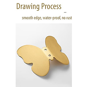 Z metnal Wall Hooks Decorative, Small Modern Gold Brass Hooks, Butterfly Bath Towel Hook, Coat Hat Hooks Robe Hooks for Entry Bedroom, Stainless Steel, Wall Mounted, 2 pcs