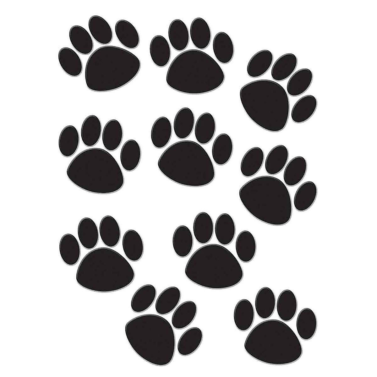 Teacher Created Resources Accents, Black Paw Print (4277)