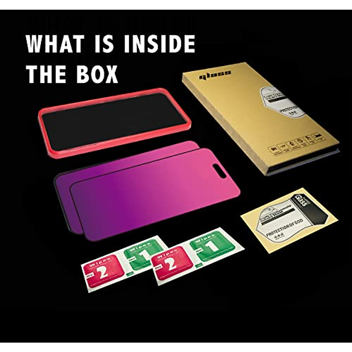 2 Pack Gradient Tempered Glass for iPhone 14 Plus / 13 Pro Max Privacy Screen Protector for iPhone 14Plus / 13 ProMax 6.7inch Anti Spy Anti Blue Light Eye Protection HD Ultra Clear Anti-Scratch