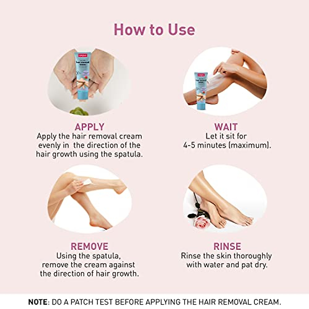 Sirona Hair Removal Cream for Women - 3.38 Fl Oz | with No Talc, No Harmful Chemicals | Ideal for Bikini Line,Underarm, Legs | Dermatologically Tested