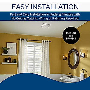 Broan-NuTone FGR101S Replacement Square Bathroom Ventilation Exhaust Fan Grille Cover, White