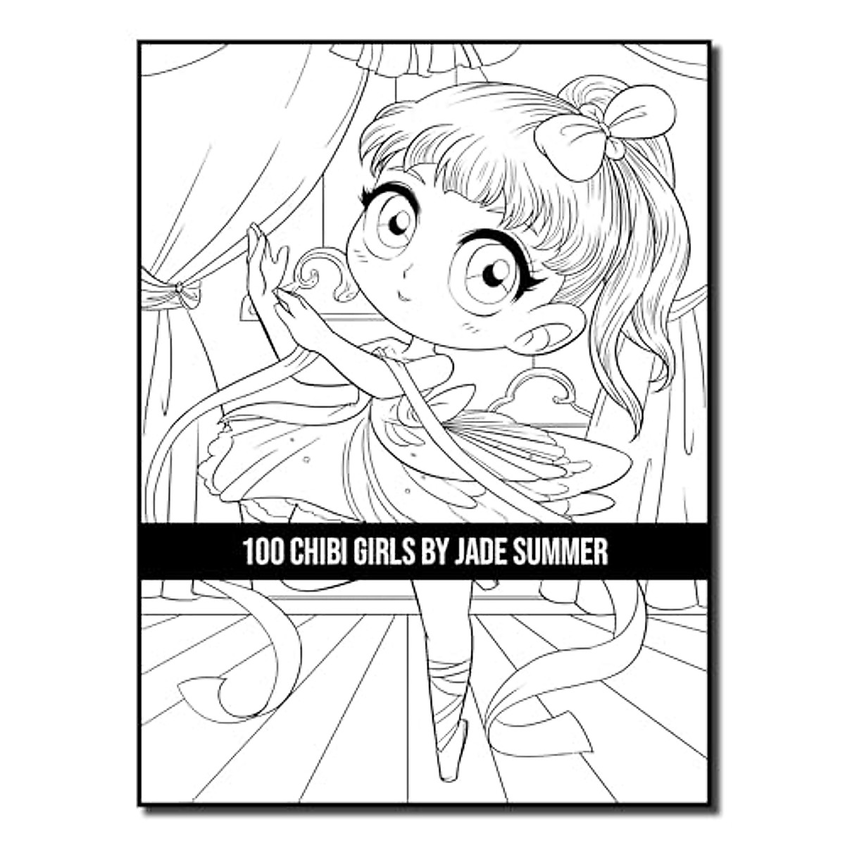 100 Chibi Girls: An Adult Coloring Book Collection with Cute Girls, Fantasy, Horror, Christmas, and More!