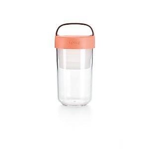 Lekue Plastic Food Storage Container, One Size, Coral