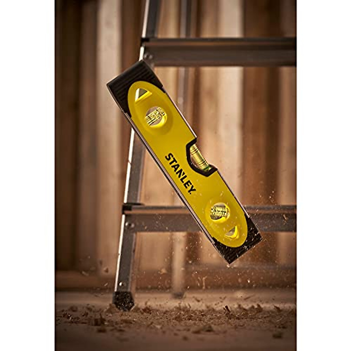 Stanley 0-43-511 Spirit level "Torpedo" of plastic/aluminum, Black