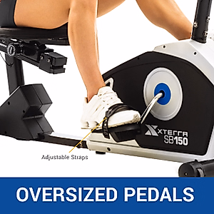 XTERRA Fitness SB150 Recumbent Exercise Bike, Black