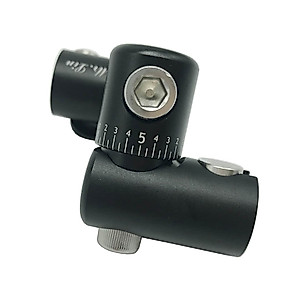 AMEYXGS Bow Rod Stabilizer Single Side V-bar Fully Adjustable V-Bar Mount Quick Disconnect(Black)