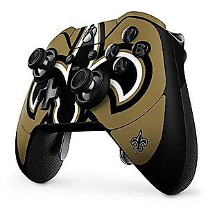 Skinit Decal Gaming Skin compatible with Xbox One Elite Controller - Officially Licensed NFL New Orleans Saints Large Logo Design