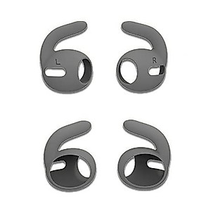 ALXCD Sport Eartips Hook Compatible with AirPods 3 Earbuds 3rd Gen 2021, Anti Slip Silicone Earbuds Covers Earhooks, Compatible with AirPods 3, 5 Pairs, White Gray Pink Red Blue