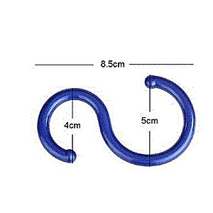 24pcs(4 Packs) S Shaped Colorded Plastic Hanging Hooks,Shirt/Towel/Dress/Clothes Hanger Hook Home Kitchen Accessories (24)