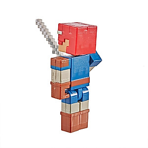 Mattel Minecraft Dungeons 3.25-in Valorie Collectible Battle Figure and Accessories, Based on Video Game, Imaginative Story Play Gift for Boys and Girls Age 6 and Older