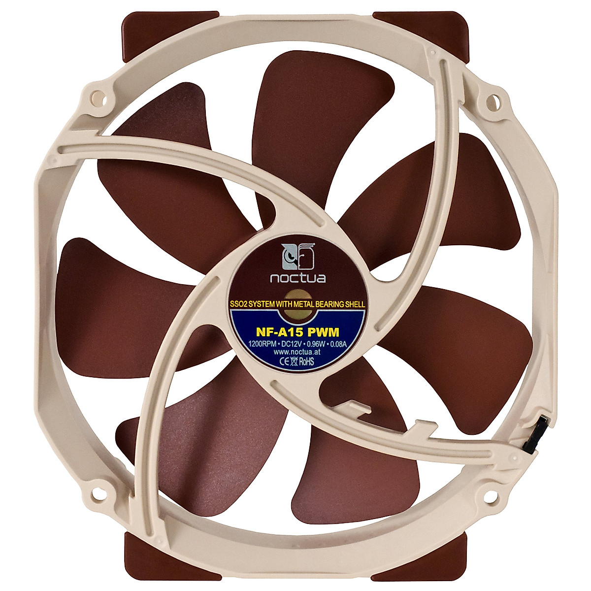 Noctua NF-A15 PWM, Premium Quiet Fan, 4-Pin (140mm, Brown)