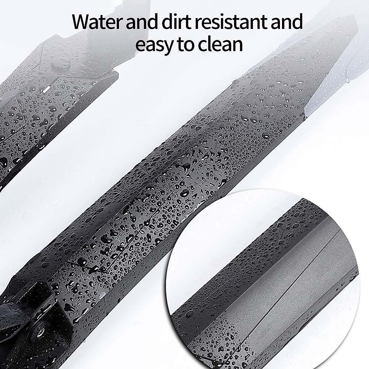 Houkiper Bike Fender Set, Universal Bicycle Mudguard Set Mountain Bike Front and Rear Mud Guard, Bike Mudguard Bicycle Fender Fit for 22 to 29 inches, Black, 19GDUSFBA3105639LIN