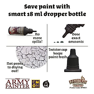 The Army Painter Zombicide: Green Horde Acrylic Paint Set, 6 Craft Paints for Cool Mini Black Plague and Green Horde Boardgame - Acrylic Paint Bulk, Wargames Miniature Model Art Paints