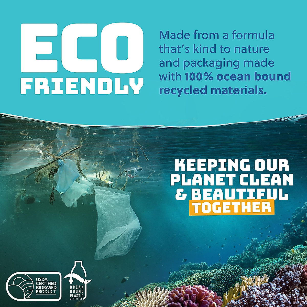 Non Toxic Shampoo and Conditioner, Body Wash 3 in 1 for Swim - Reef Safe Swimmers Shampoo for Men, Women Kids - All Natural Organic Shampoo Conditioner, Biodegradable Soap Camping Travel Size 1.69oz