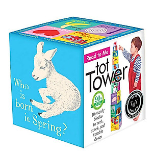 eeBoo: Read-to-Me Tot Tower Blocks Tower, Promotes Language and Concept Development, Ecourages Learning About Size and Proportion, Screen-Free Fun, for Ages 3 and up