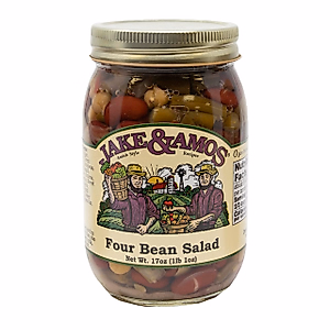 Jake & Amos Four Bean Salad, Pack of 2 (16 Oz. Jar)