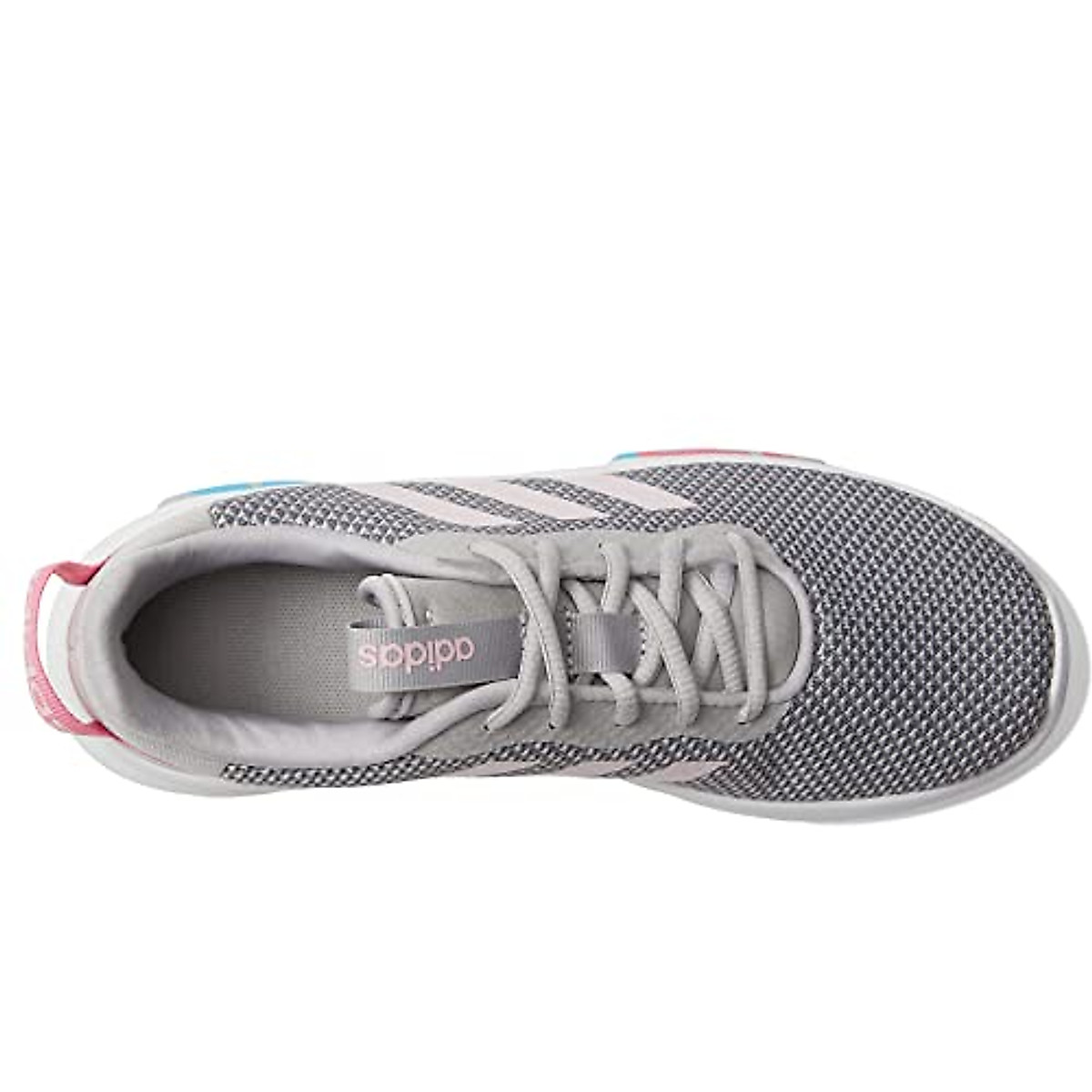 adidas Racer TR 2.0 Running Shoe, Grey/Clear Pink/Rose Tone, 2 US Unisex Little Kid