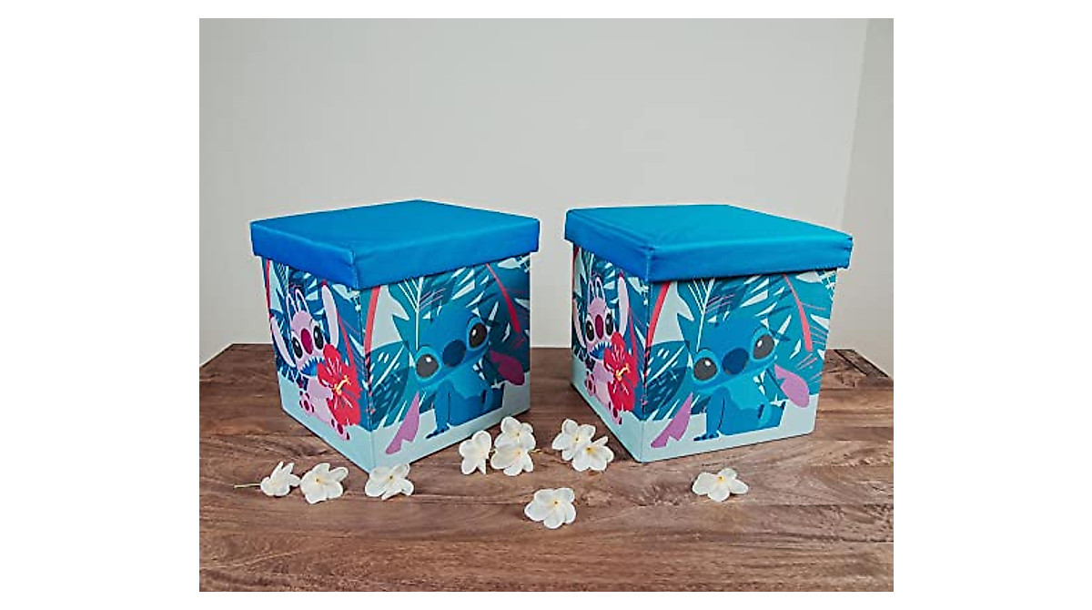 Lilo & Stitch Storage Bins: Stitch & Angel Cubes (Set of 2)