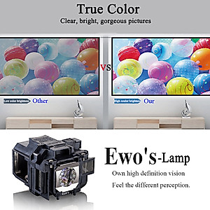 EWO'S ELP78 Replacement Lamp Bulb for Epson ELPLP78 ELPLP88 PowerLite Home Cinema 2030 2040 2045 2000 730HD 740HD 725HD VS230 VS330 VS335W EX3220 EX6220 EX7220 EX7230 EX7235 EX5220 EX3240 Projectors