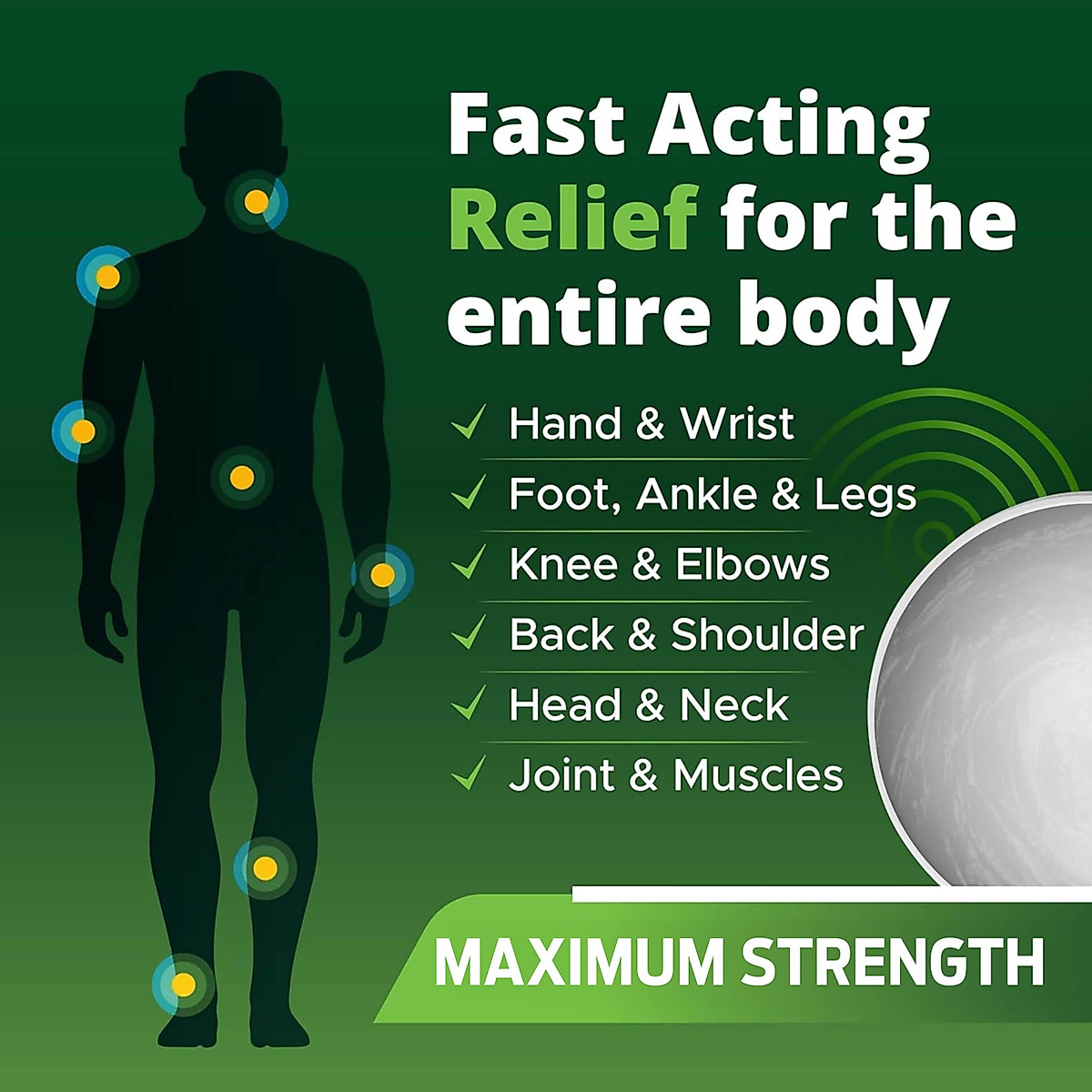 OWELL NATURALS Arthritis Pain Relief Cream, Fast-Acting, Deep Penetrating Joint & Muscle | Non-Greasy Formula for Back, Knee, Feet, Hand, Legs, Shoulder | Natural Ingredients, 2 oz