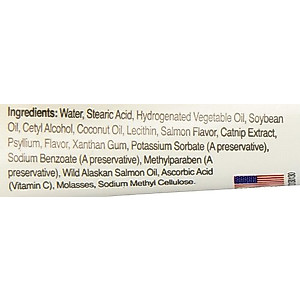 Nutri-Vet Hairball Paw Gel for Cats | Salmon Flavored Gel to Help Reduce and Eliminate Hairballs | 3 Ounces