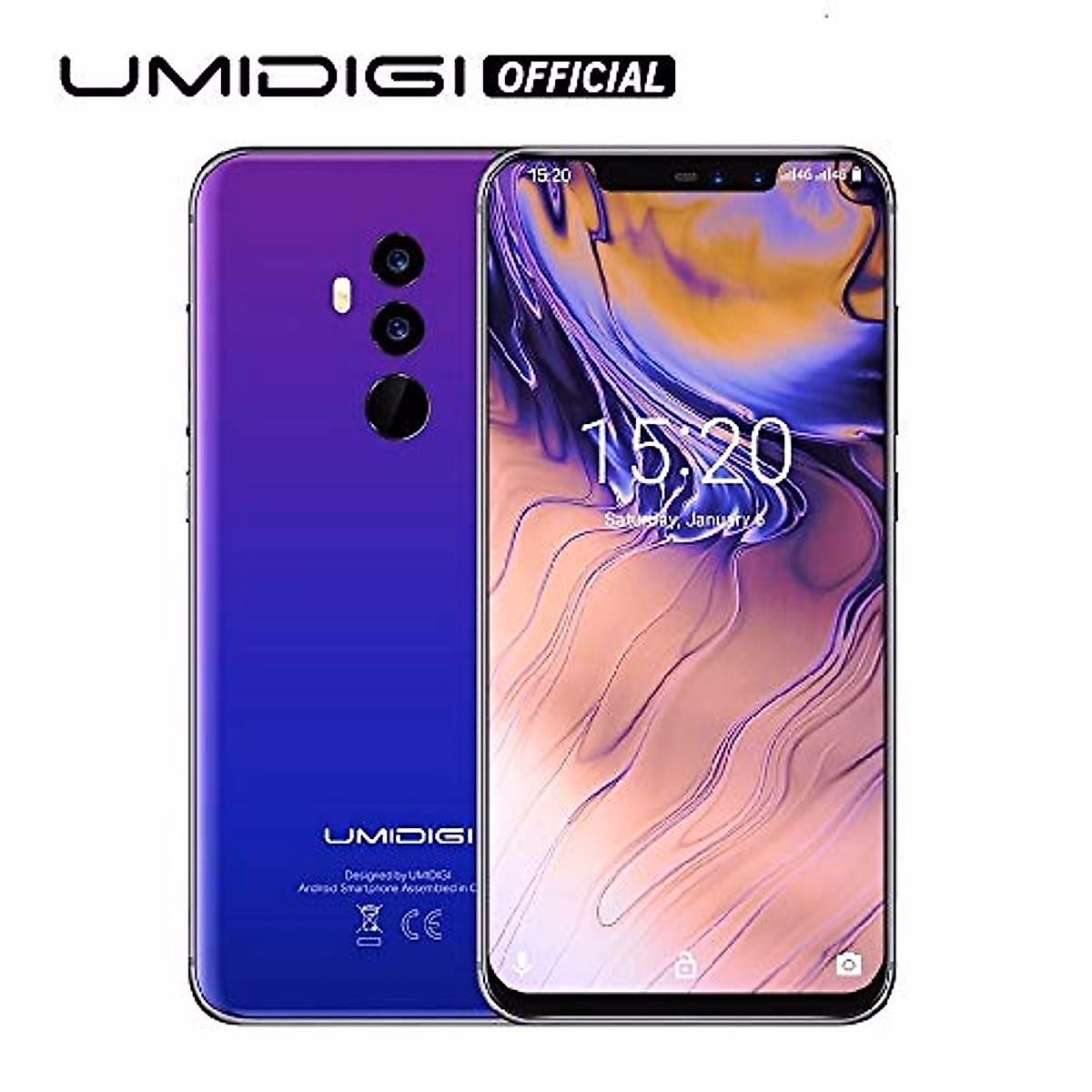 UMIDIGI Z2 Special Edition- 4GB RAM+64GB ROM Unlocked Cell Phone - 6.2" FullView Display（19:9 Ratio - Dual Sim 4G Volte Unlocked Smartphone -16MP+8MP Dual Camera - 3850mAh Battery(Fantastic)