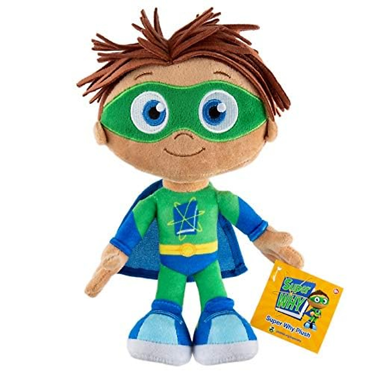 Mighty Mojo Super Why Plush - Super Why Whyatt 10 Inch Plush Toy Doll - Officially Licensed PBS Educational Toy for Children