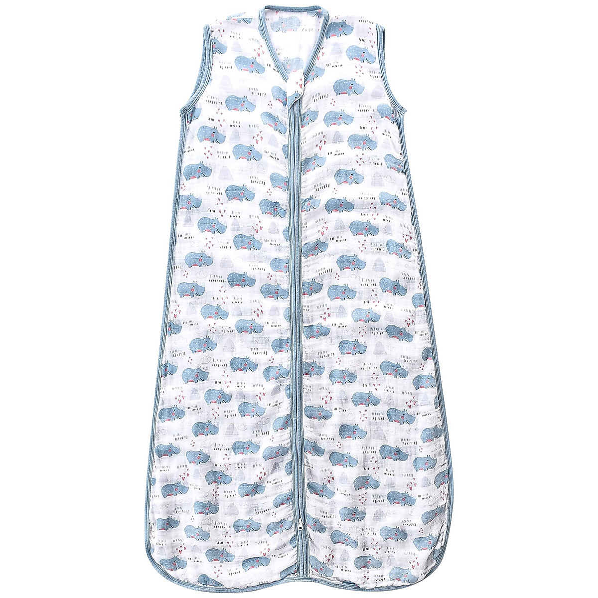 TADO MUSLIN Baby Sleep Sack 2-4 T Boys & Girls Wearable Blanket 100% Organic Cotton 0.5 TOG Toddler Sleeping Sack 2- Way Zipper X-Large