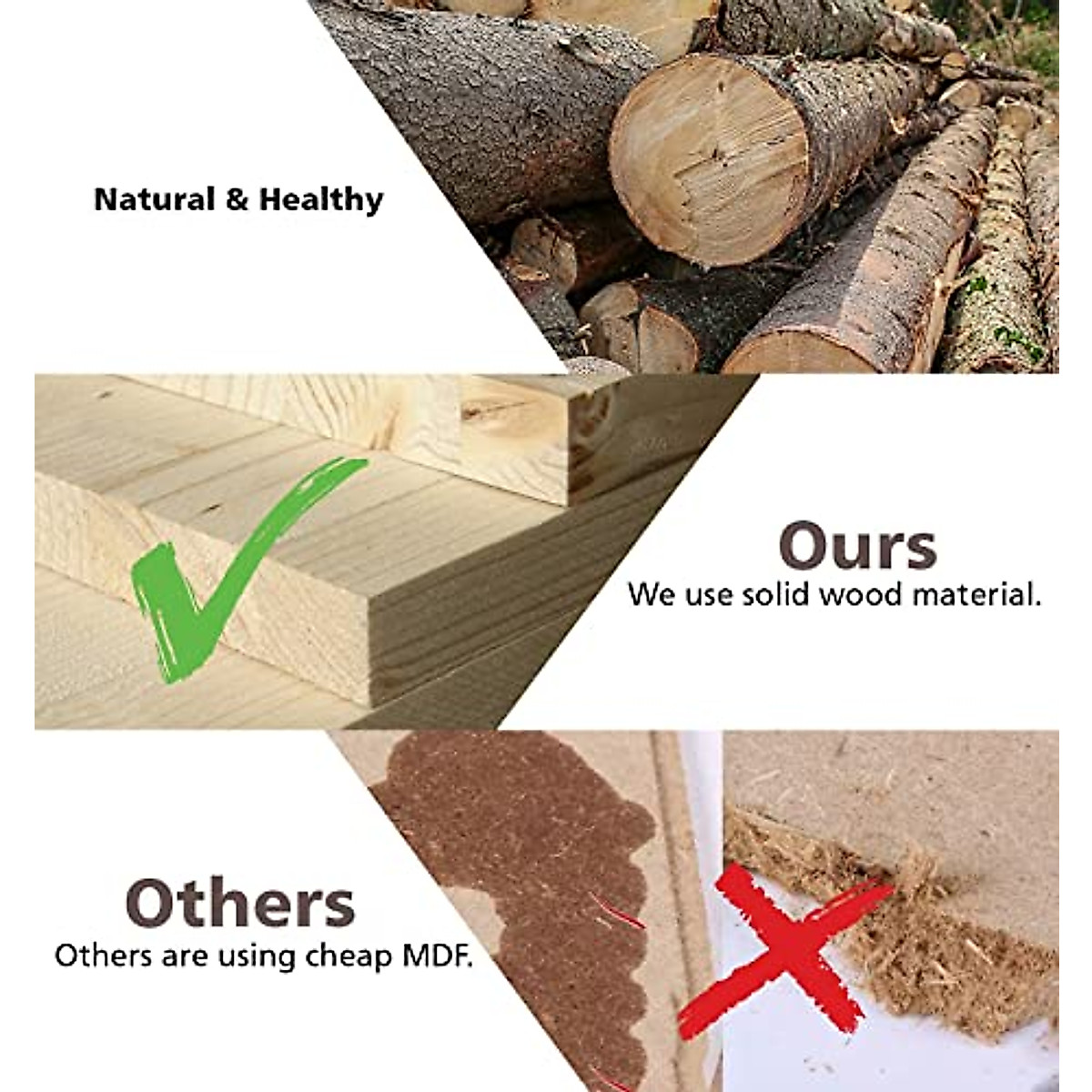 ARTLUO Shelves for Wall Decor Set of 2，24 Inch Floating Wall Shelves，Floating Book Shelves for Wall，Natural Wood Floating Shelves，Wall Mounted Bookshelf，Wall Shelves for Bedroom，Living Room，Bathroom