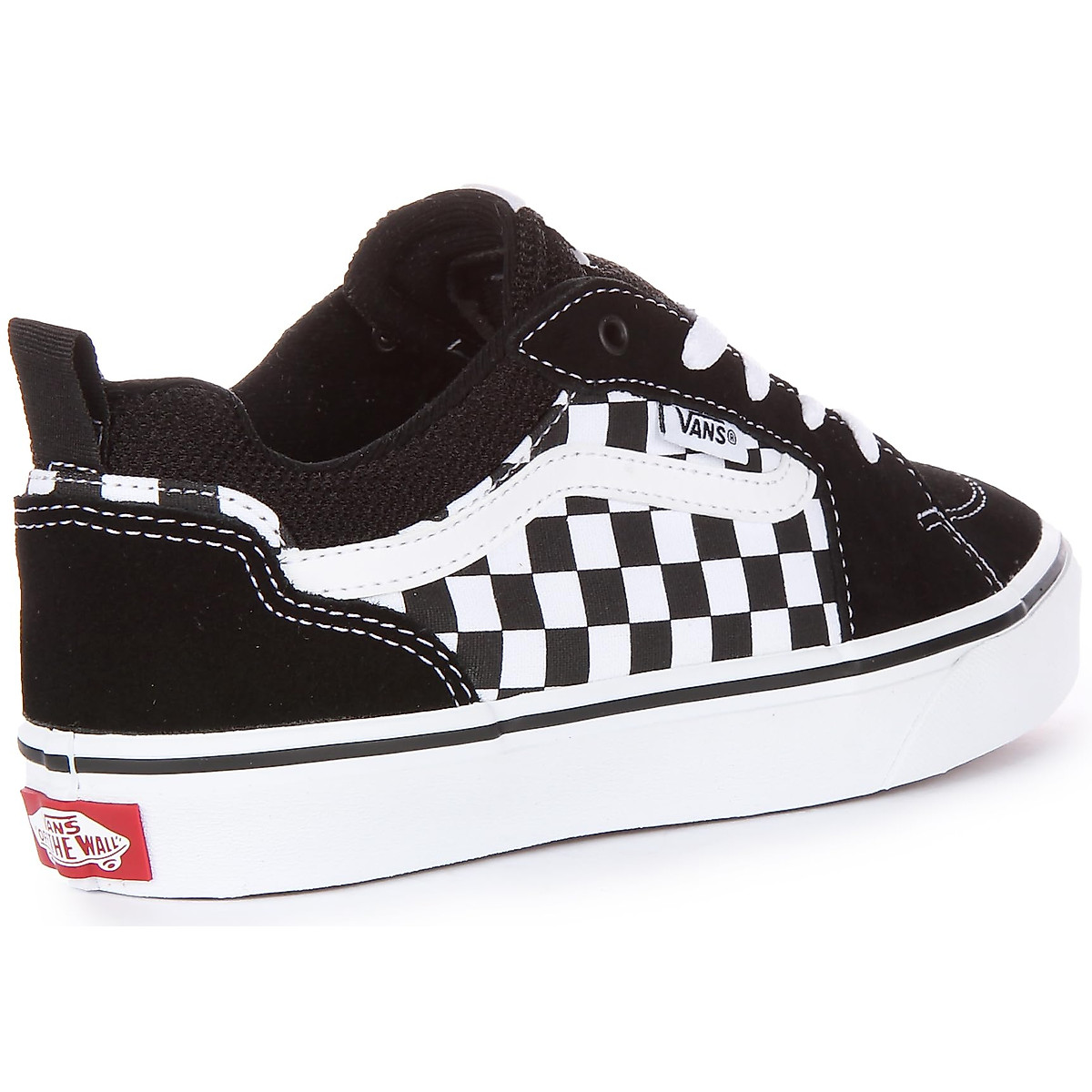 Vans YT Filmore Sneaker, Checkerboard Black White, 4 US Unisex Big Kid