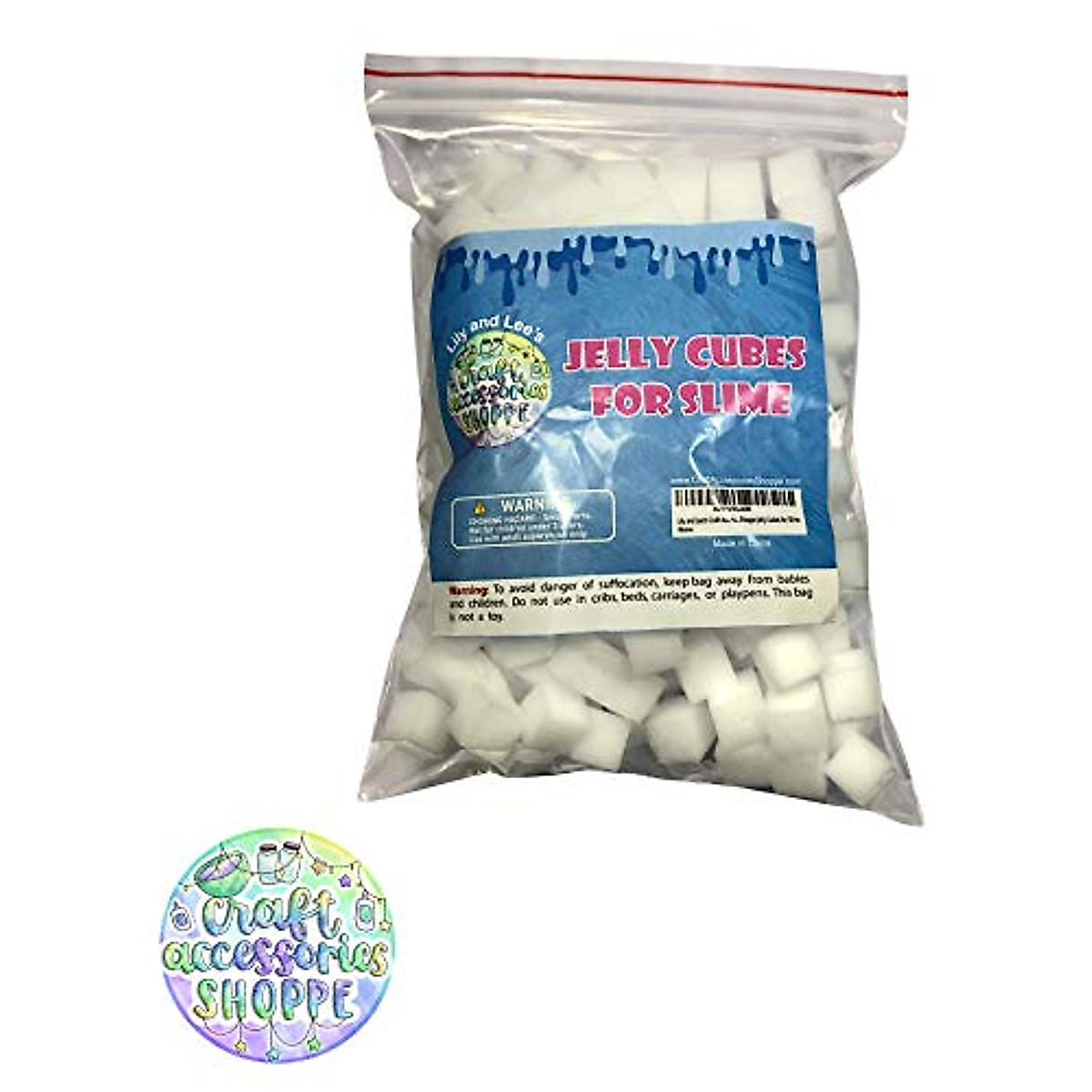 Lily and Lee's Craft Accessories Shoppe Jelly Cubes for Slime - Slime Accessories, Slime Add Ins, Slime Stuff, Slime Mix Ins, Medium (250 Pieces)