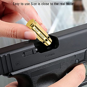 BemerforS Red Dot Bore Sight 9mm Laser Boresighter with 3 Sets of Batteries