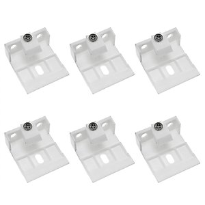 zutisay Support Bracket for Blinds Sunshade Bottom Mounting Bracket Blinds Mount Bracket Holder for Wide Beam Folding Shutters, etc. -6PCS