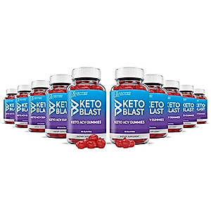 (10 Pack) Keto Blast Gummies 1000MG ACV with Pomegranate Juice Beet Root B12 600 Gummys