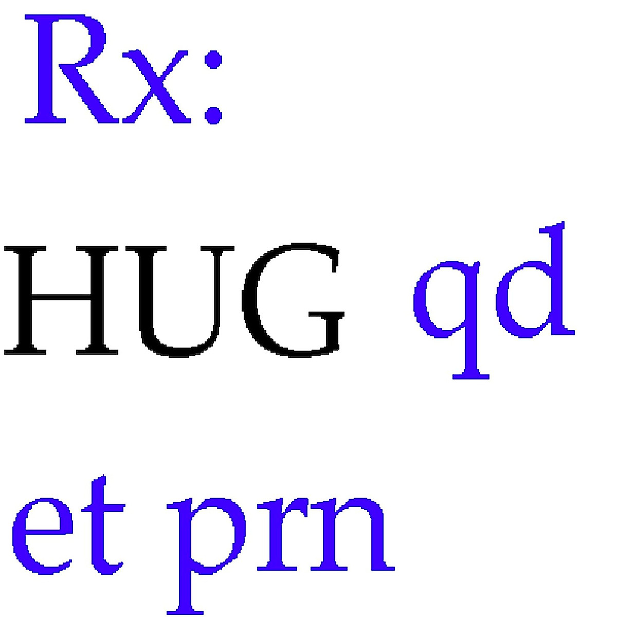 CafePress Hug Rx Tote Bag Natural Canvas Tote Bag, Reusable Shopping Bag