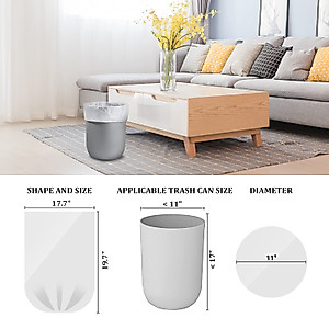 CHARMOUNT 4 Gallon Trash Bag - Unscented 4 Gallon Garbage Bags for Bathroom, Kitchen, Bedroom, 105 Count (15 Liter)