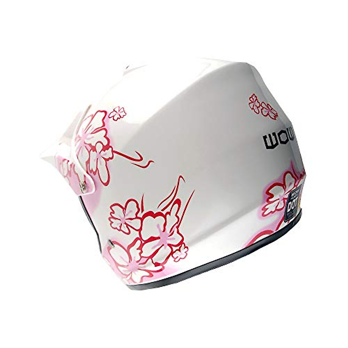 WOW Youth Kids Motocross BMX MX ATV Dirt Bike Helmet Pink Flower