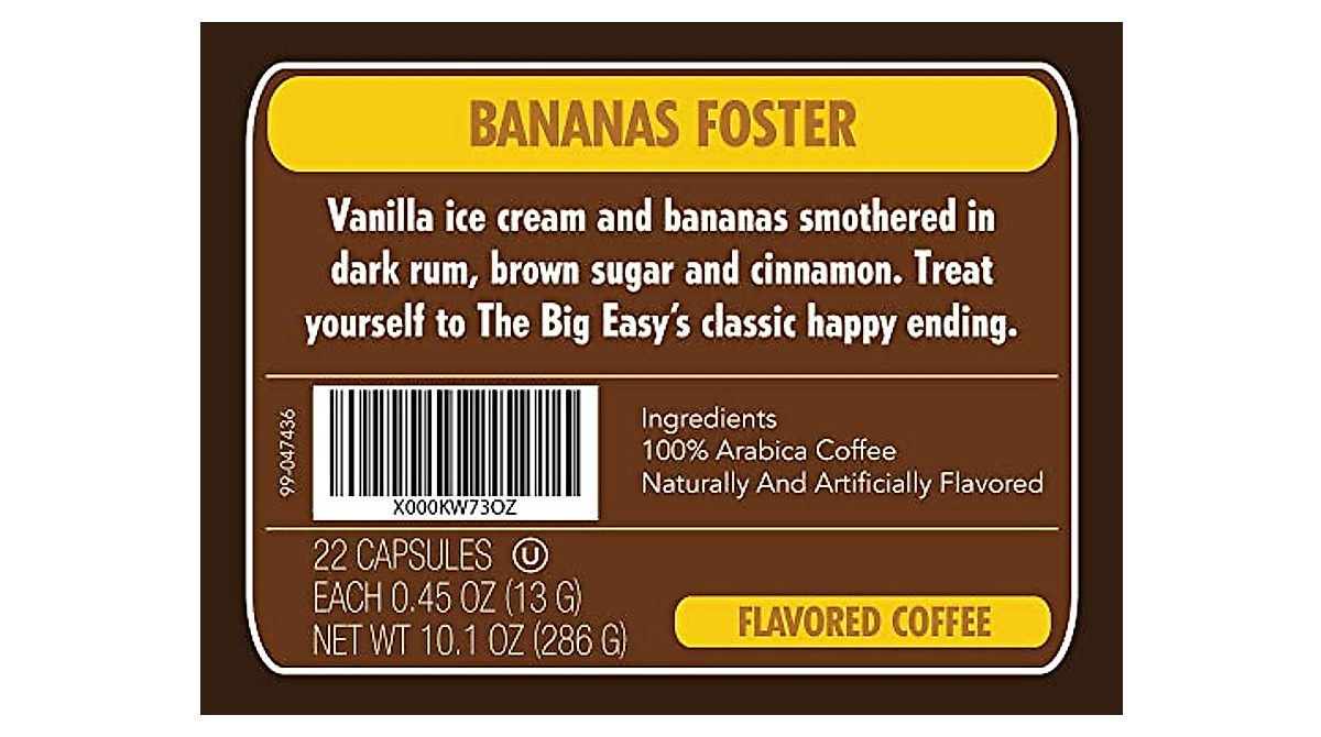Crazy Cups Bananas Foster Flambe Coffee Pods