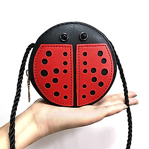 JienClound Little Girl Purses Cute Ladybug Shoulder Messenger Bag Accessories Dress 4.13 * 1.65 inches(10.5 * 4.2cm)