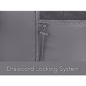 Covermates Square Patio Accent Table Cover - Water-Resistant Polyester, Mesh Ventilation, Patio Table Covers-Charcoal