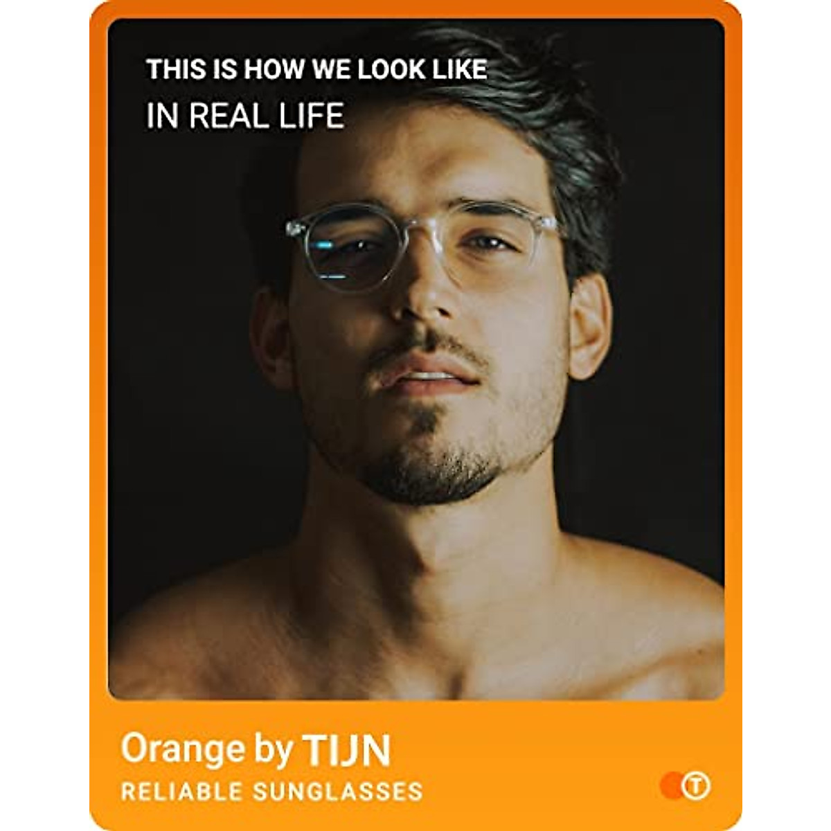 TIJN Blue Light Blocking Glasses Men Women Vintage Thick Round Rim Frame Eyeglasses