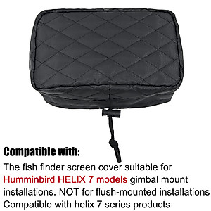 Fish Finder Screen Cover for Compatible with Humminbird Helix 7 All Series with Drawstring Professional Protection for Screen from Sun Weather Damage