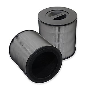 PUREBURG KF170 Replacement FIlter Compatible with Kenmore 850e series PM1005 Air Purifier,2-Pack H13 HEPA Activated Carbon 3-Stage Filtration Air Clean Dust VOCs Odor