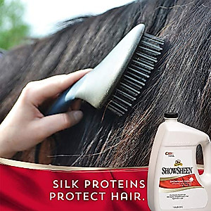 Absorbine ShowSheen Hair Polish & Detangler for Mane, Tail & Coat, Healthy Hair Growth & Radiant Shine, 128oz Refill Jug