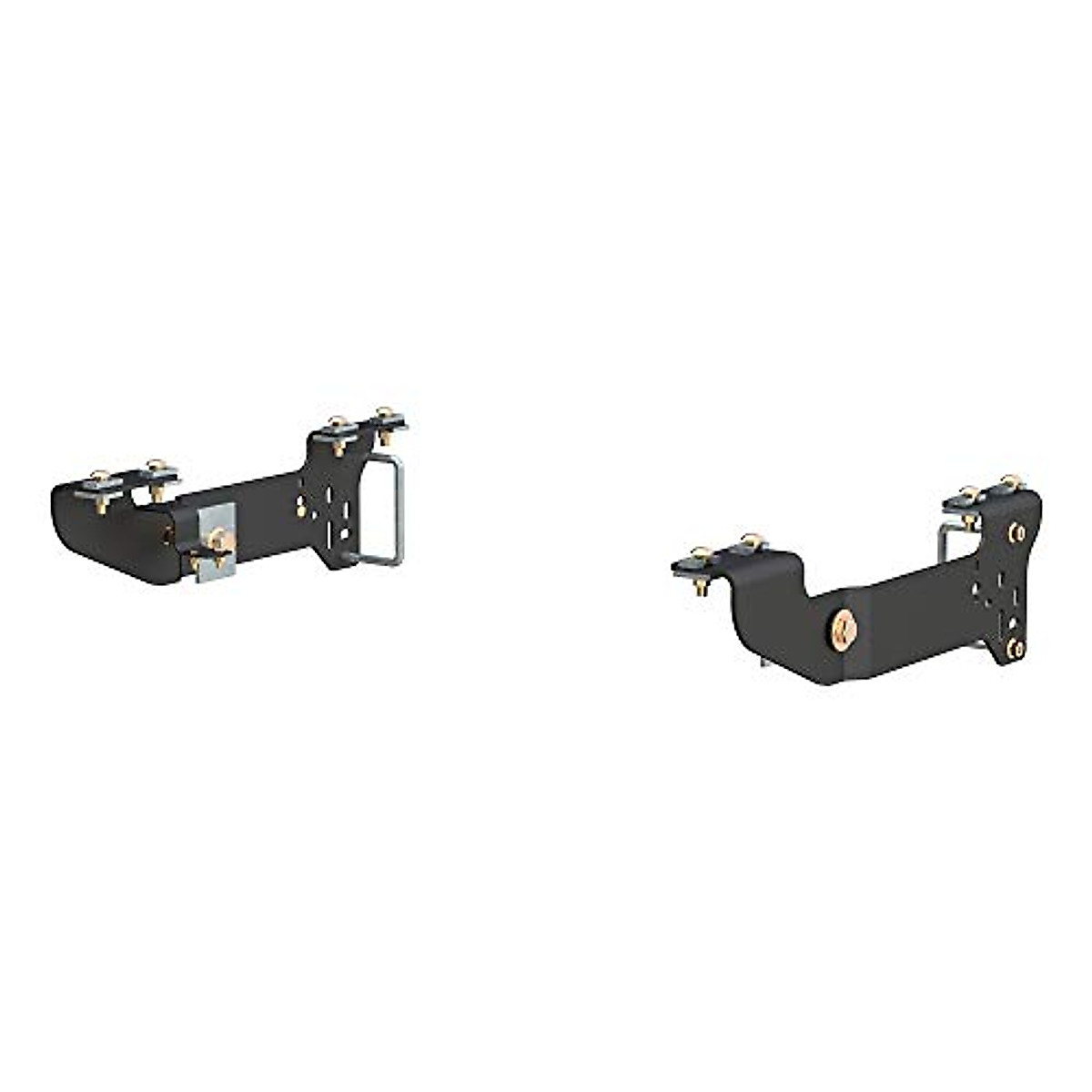 CURT 16400 5th Wheel Installation Brackets, Select Chevrolet Silverado, GMC Sierra 1500 , Black