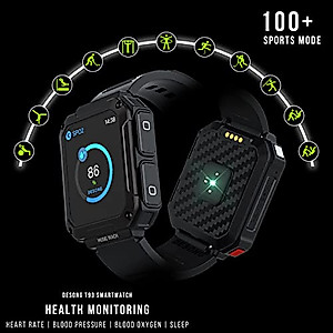 Desong Smart Watch with Earbuds,Watch Buds Smartwatch,3 in 1 Smart Watch Buit-in 4GB Memory,1.96" Smartwatches(Call Receive/Dial),Waterproof,Recording,Sleep Monitor,Fitness Tracker for iOS Android