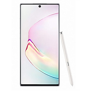 Samsung Galaxy Note 10+ Plus 4G Dual-SIM SM-N975F/DS 256GB (GSM Only, No CDMA) Factory Unlocked 4G/LTE Smartphone - International Version (Aura White) (Renewed)