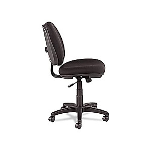 Alera ALEIN4811 Interval Series 18.42 in. to 23.46 in. Seat Height Swivel/Tilt Task Chair - Black